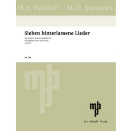 Sieben hinterlassene Lieder