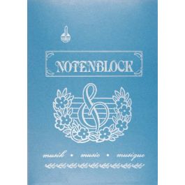 Manuscript paper pad 12 staves