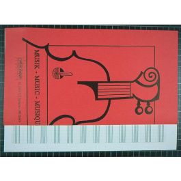 Manuscript paper pad 12 staves with ledger lines