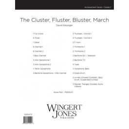 Cluster Fluster Bluster March - Full Score