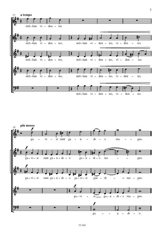 Rota, Nino : Three Motets, for mixed choir a cappella - mixed choir a ...