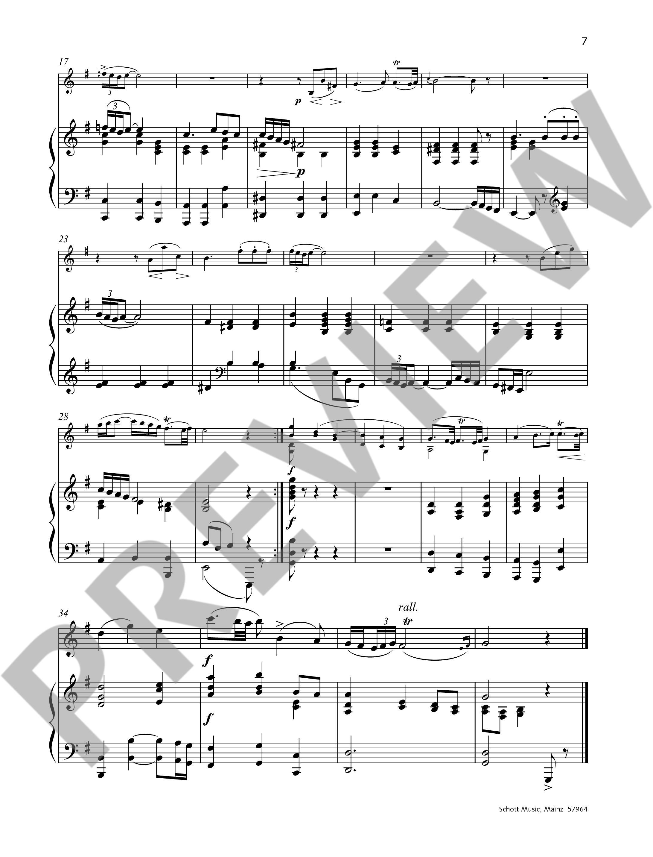 Respighi, Ottorino : Sarabanda, for violin and piano - violin and piano ...