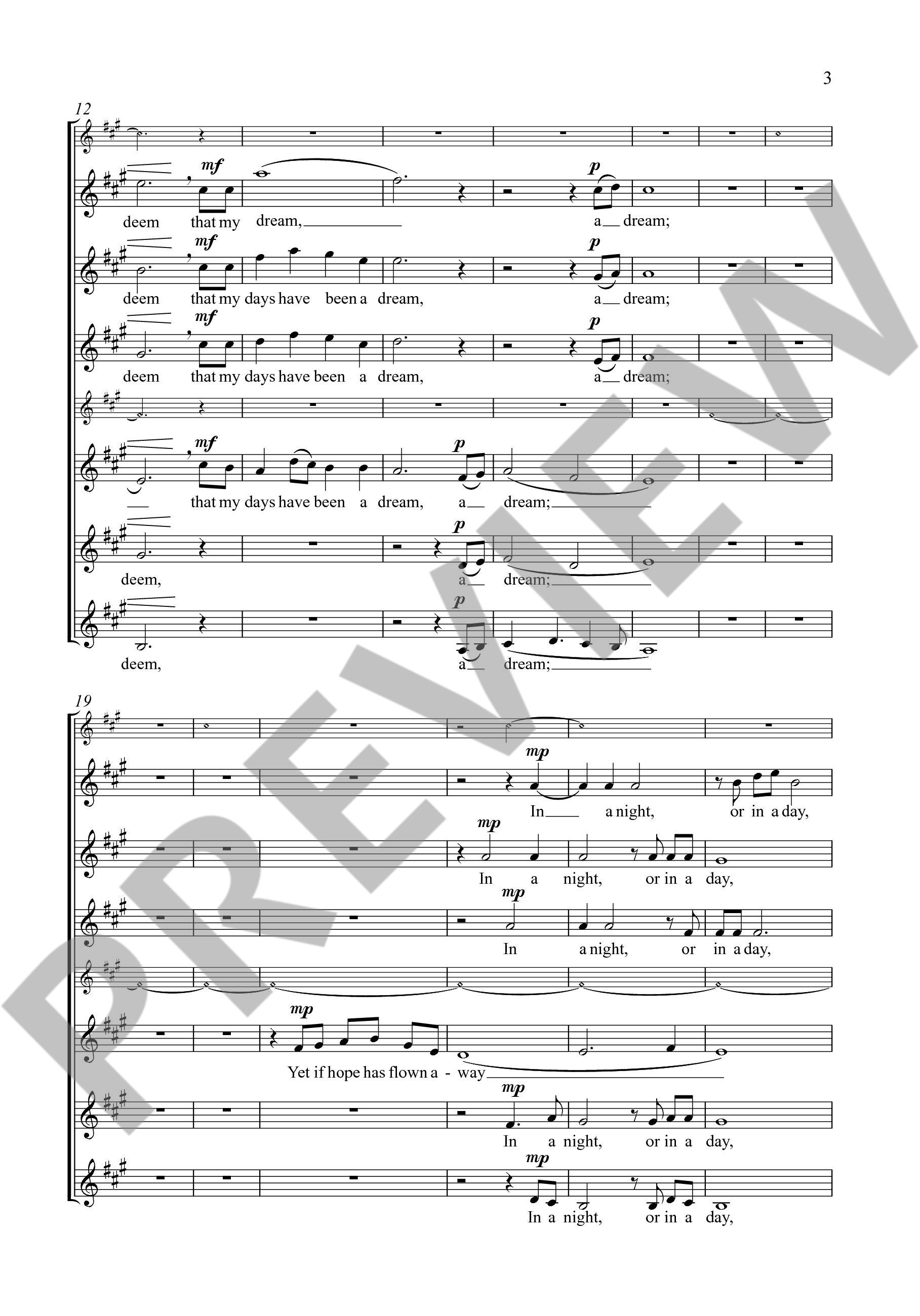 Schronen, Alwin Michael : A Dream within a Dream, - female choir ...