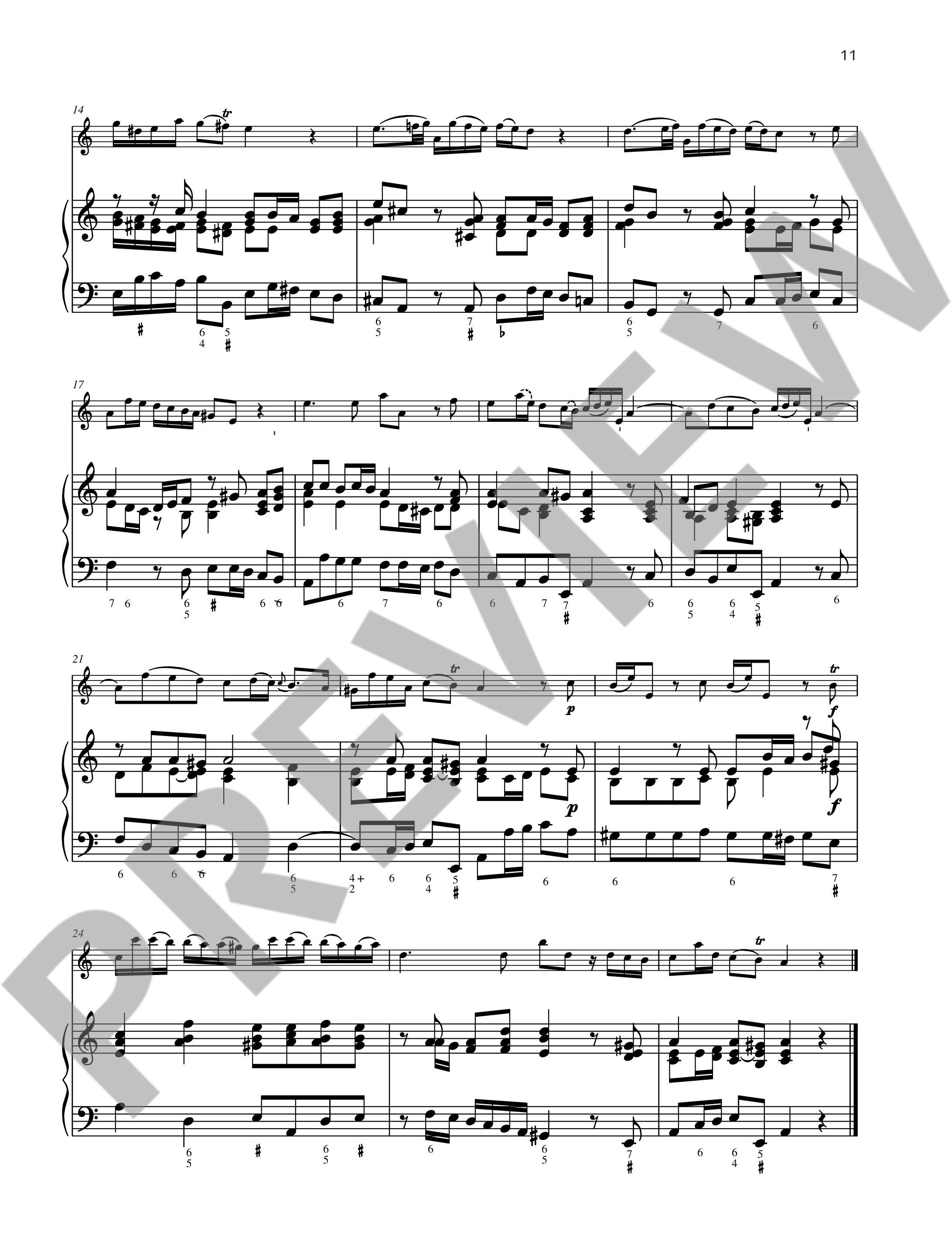 Quantz, Johann Joachim : Six Sonatas, No. 1-3 - flute and basso ...