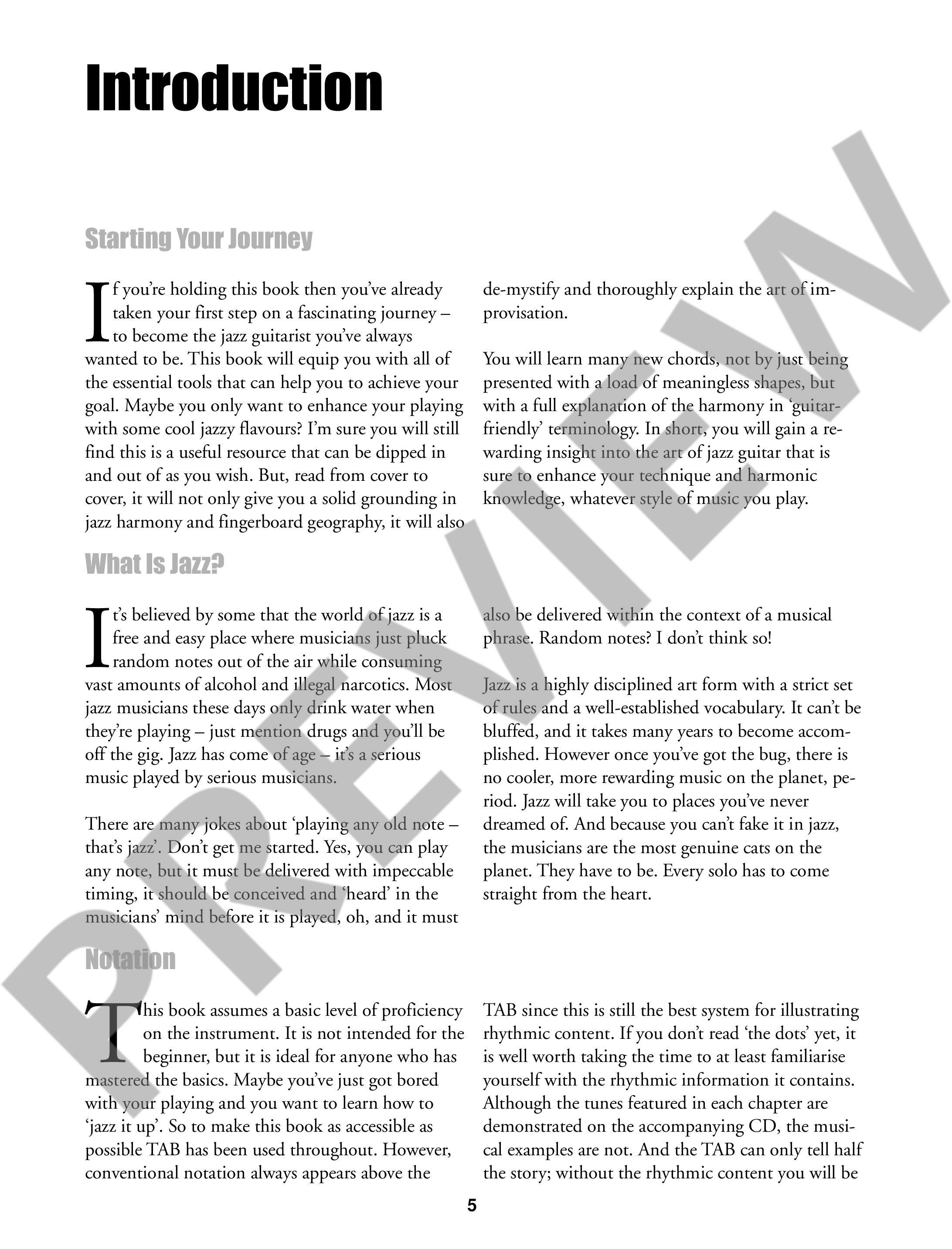 Exploring Jazz Guitar, An Introduction to Jazz Harmony, Technique and ...